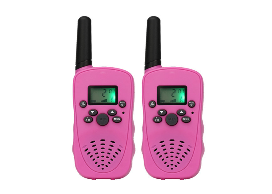 0.5W Portable Pink Walkie Talkies , Smart Size Handheld Talkie Walkie