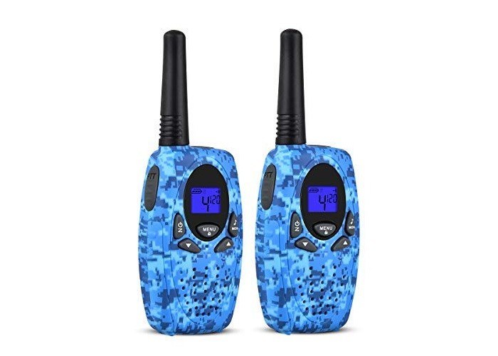 Bright LCD Display Camouflage Walkie Talkie With Channel Locked Function