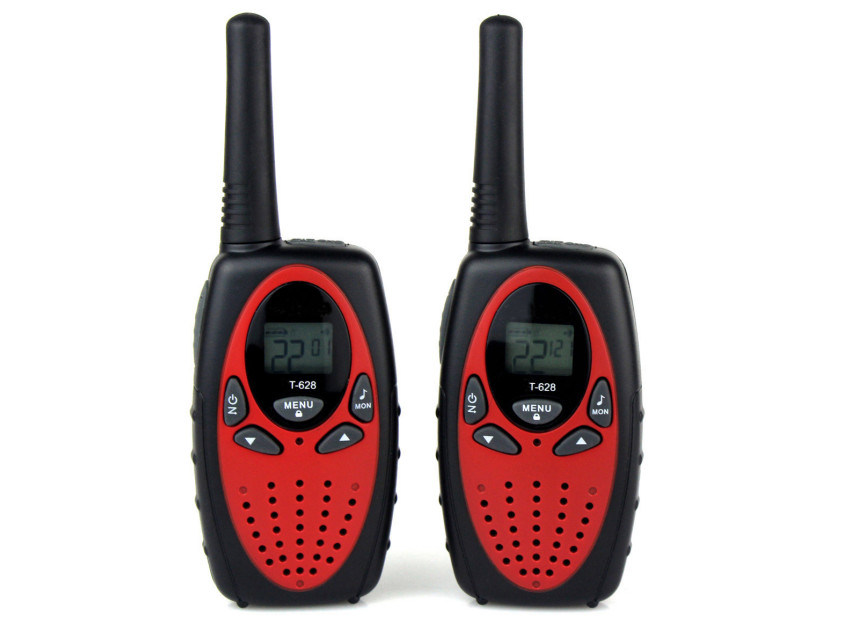 ABS Material Small Walkie Talkies For Team Communication Red / Black Color
