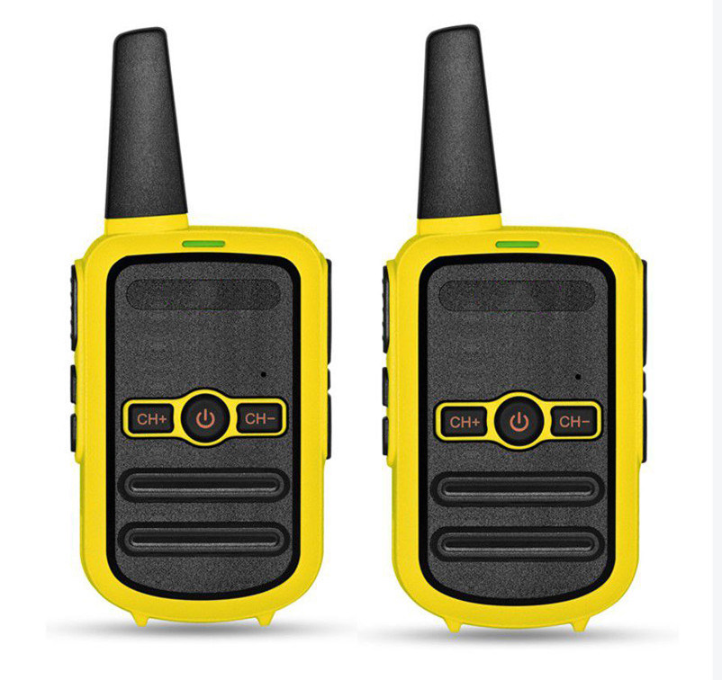 Portable FRS Hands Free Mini 2 Way Radio Walkie Talkies Rechargeable ...