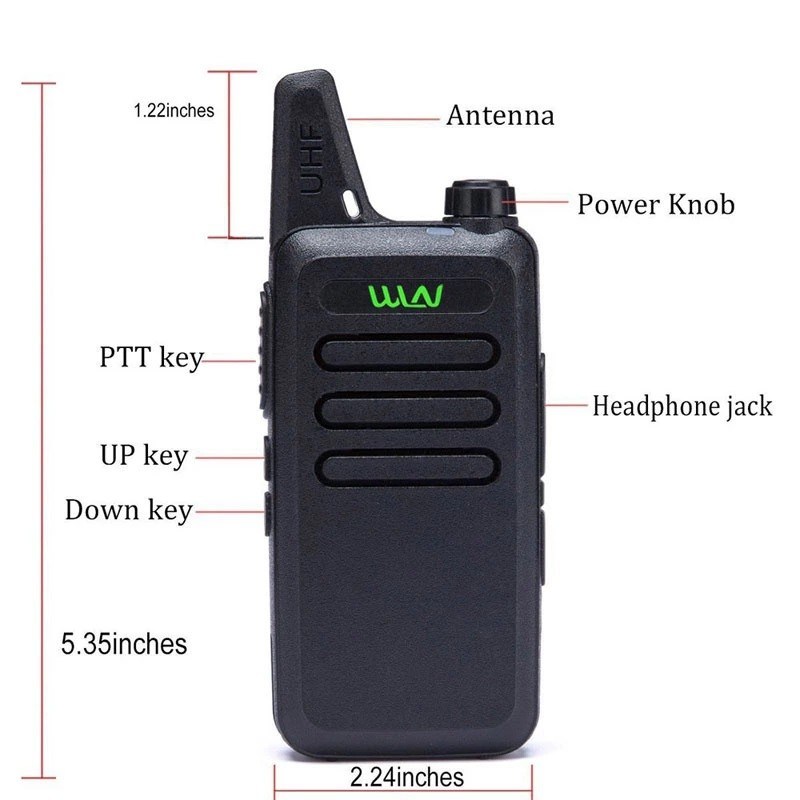 Gmrs Handheld 2 Way Radio 6KM Portable Walkie Talkie