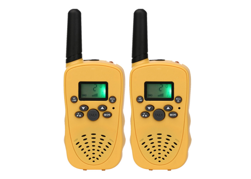 LCD Display Screen Real Walkie Talkie Bright Yellow Color For Teaching