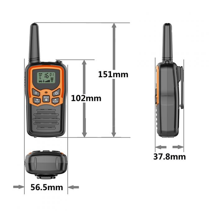 Lightweight Family Two Way Radio , Mini Two Way Radio With Call Alert ...