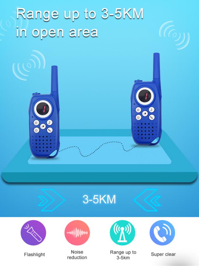 Multi Channel Rechargeable Walkie Talkies Toy 3KM Plastic 0.5W Power ...