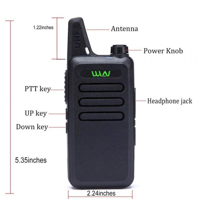 Squelch Level 400-470MHz 6km UHF Walkie Talkie